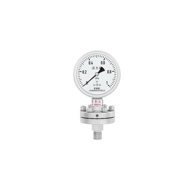 China Oil Free Diaphragm Pressure Gauge 100mm Anti Loosening For Chemical Industry for sale