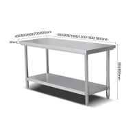 China Professional Grade Stainless Steel Workbench for Commercial Restaurants and Kitchens for sale
