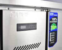 China Counter Chiller Stainless Steel 2-Door Undercounter Refrigerator with Cooling System for sale