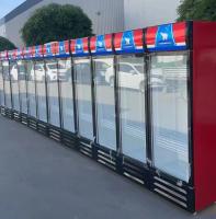 China Customized Logo Acceptable 2 Doors Store Drinks Beverage Cooler for Cold Beverages for sale