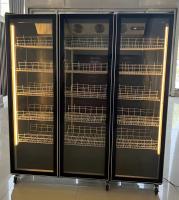 China Air Cooled Glass Door Vertical Upright Drink Beer Wine Refrigerator Cabinet Chiller for sale