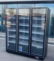 China Air Cooled Glass Door Vertical Upright Drink Beer Wine Refrigerator Cabinet Chiller for sale