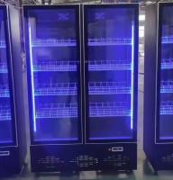 China Customized Double Door Frost Free Upright Fridge  in Light Color Purple for sale