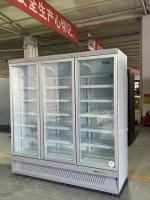 China Beverage Refrigerator with Double-Temperature Air-Cooled Glass Door and Painting Steel for sale