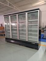 China Beverage Refrigerator with Double-Temperature Air-Cooled Glass Door and Painting Steel for sale