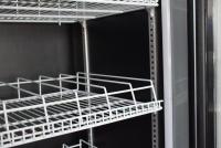 China Weight KG 95-160kg Glass Wine Display Cooler with Double Doors and Air Cooling System for sale