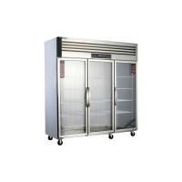 China Commercial Kitchen Display Cooling Cabinets with 3-Door Reach-in Refrigerator Freezer for sale