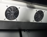 China Fan Cooling System Commercial Display Cooler with LED Lighting and Anti-Fog Glass Door for sale