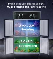 China Multi-Climate Four-Door Stainless Steel Freezer Refrigerator with Temperature Control for sale
