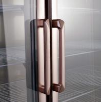 China Stainless Steel 304/201 Kitchen Upright Fridge with Commercial Glass Display Showcase for sale