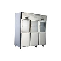 China Stainless Steel Commercial Kitchen Upright Freezer with 5cm Foam Layer Thickness for sale