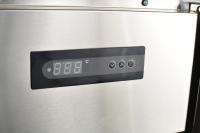 China 110V/60HZ 2-Door Stainless Steel Counter Chiller for Commercial Kitchen Refrigeration for sale