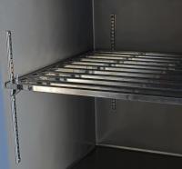 China Commercial Kitchen Six-Door Glass Cooler with Stainless Steel Refrigerator Solutions for sale