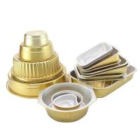 China Food Grade Disposable Takeaway Food Container Aluminum Foil Bowls Lunch Box for sale