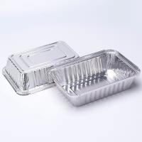 China Food Grade 8011 Take Away Trays Food Packaging Aluminum Foil Container for sale