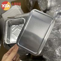 China Hot and Cold Use Silver Foil Tray Aluminium foil Food Container for sale