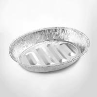 China Large Crown Oval Roaster Aluminum Foil Pan for Oven and Cooking for sale