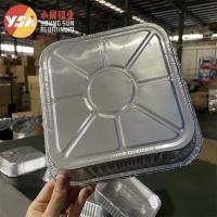 China 110ml Square Disposable Aluminum Foil Container Silver Food Container for sale