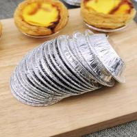China Disposable Tin Foil Baking Packaging Pan Egg Tart Foil Tray Baking Pie for sale
