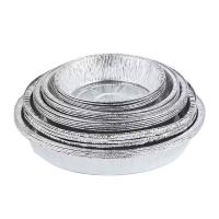 China Round Aluminum Foil Pizza Baking Pans / Trays With Plastic / Foil / Paper Lid for sale