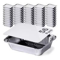 China 18oz Smooth Aviation Foil Container 520ml Aluminum Foil Lunch Box Aviation Grade for sale