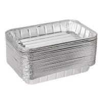 China 50 Gauge BBQ Aluminum Foil Roasting Pan Roaster Tin Foil Tray for sale