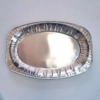 China 2270ml Oval Aluminum Foil Dinner Plate Fish Pans Foil Grilling BBQ Container for sale