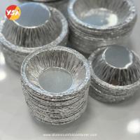 China Foil Ramekins Round Foil Pans Microwave Oven Smooth Wall For Foil Tray for sale