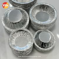 China Foil Ramekins Round Foil Pans Microwave Oven Smooth Wall For Foil Tray for sale
