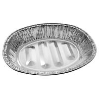China 267oz Oval Aluminum Foil Turkey Tray Large Foil Roasting Pan Pakaging for sale