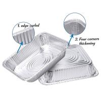 China 314x204mm Aluminum Roaster Pan Disposable Rectangular Foil Trays for sale