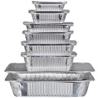 China 314x204mm Aluminum Roaster Pan Disposable Rectangular Foil Trays for sale