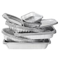 China 314x204mm Aluminum Roaster Pan Disposable Rectangular Foil Trays for sale