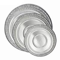 China 10 Inch Round Foil Pans Disposable Aluminum 2L Big Round Foil Tray for sale