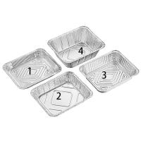 China Small Foil Pans 130mm*100mm*42mm 230ml Mini Loaf Pan with Lid for sale