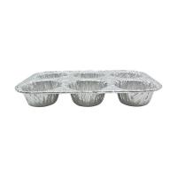 China Disposable Muffin Tins 6 Cup Muffin Pans For Baking Cupcakes Mini Pie for sale