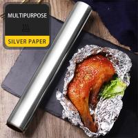China 273x165mm Kitchen Aluminum Foil Roll Heavy Duty Food Wrapping Paper Sheet for sale