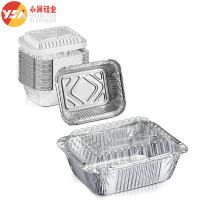 China 10 20 50 PCS Food Grade Disposable Small Aluminum Foil Food Containers With Lids for sale