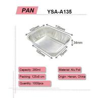 China 280ml 300ml Airline Aluminum Foil Catering Contianer Oblong Oven-Safe for sale