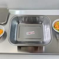 China 280ml 300ml Airline Aluminum Foil Catering Contianer Oblong Oven-Safe for sale