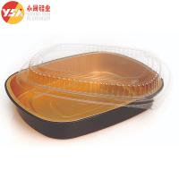 China Smoothwall Black And Gold 680ml Oblong Foil Take-Out Pan​ for Baking and storing for sale