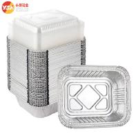 China F1 8342 450ml Disposable Aluminum Foil Food Take Out Container with Lid for sale