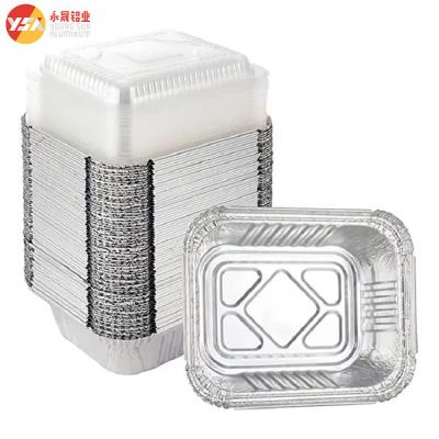China F1 8342 450ml Disposable Aluminum Foil Food Take Out Container with Lid for sale