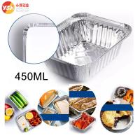 China F1 8342 450ml Disposable Aluminum Foil Food Take Out Container with Lid for sale