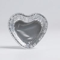 China 8011 heart-shaped aluminum foil container food grade material safe and high temperature resistant 0.055mm for sale