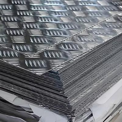 China 5.0mm 6.5mm Aluminum Checkered Plate 5754 H32 Aluminum Diamond Plate 4x8 Sheet for sale