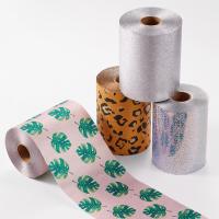 China Salon Hair Foil Roll 1235 8079 Perforated Easy Tear Precut 0.02mm Gold Color Custom Width for sale