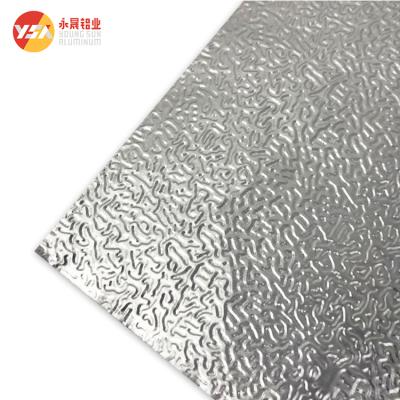China Classic Orange Peel Embossed Aluminum Sheet 1060 3003 H24 Lightweight Bendable Scratch Resistant Color Coated Panel for sale