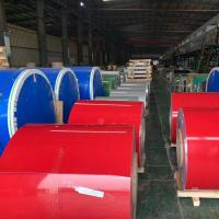 China Furniture Light Blue 1000mm Width T8 Painted Aluminum Coil for sale