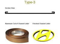 China 1xxx 3xxx 5xxx 0.3-0.7mm Thickness Aluminum Trim Coil Aluminum Channel Letter Coil Roll for sale